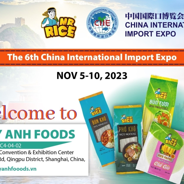MR RICE PRODUCTS ARE DISPLAYED IN CIIE 2023